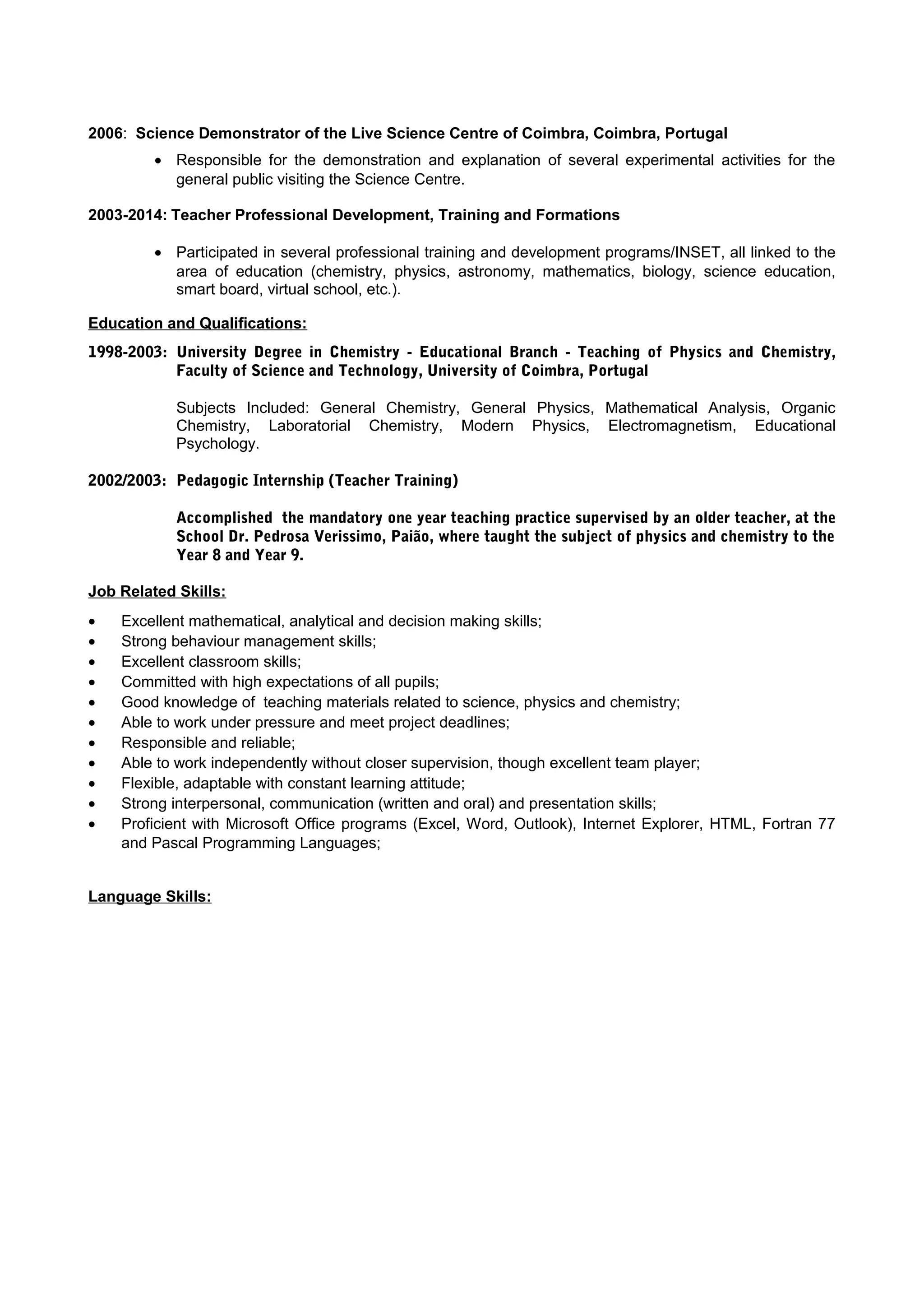 CV Mauro Penedo Int | PDF