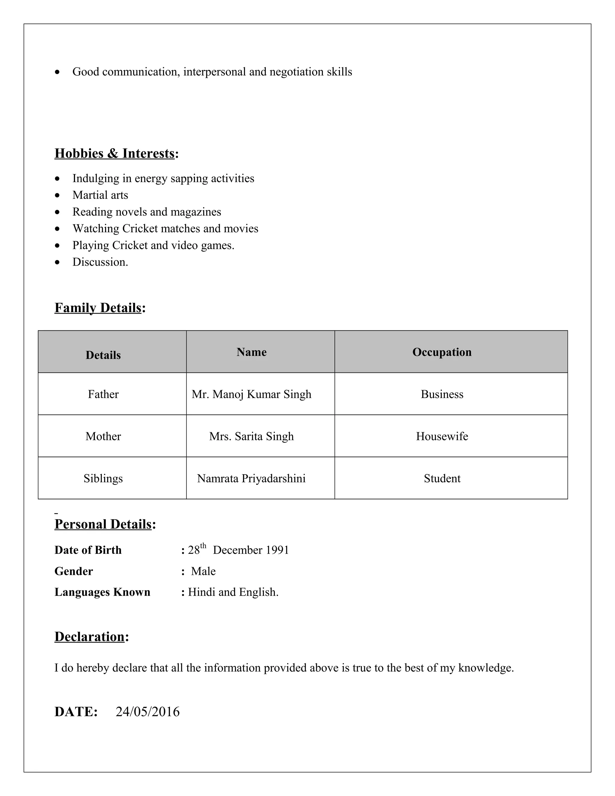 swapnil resume 12(1 | PDF
