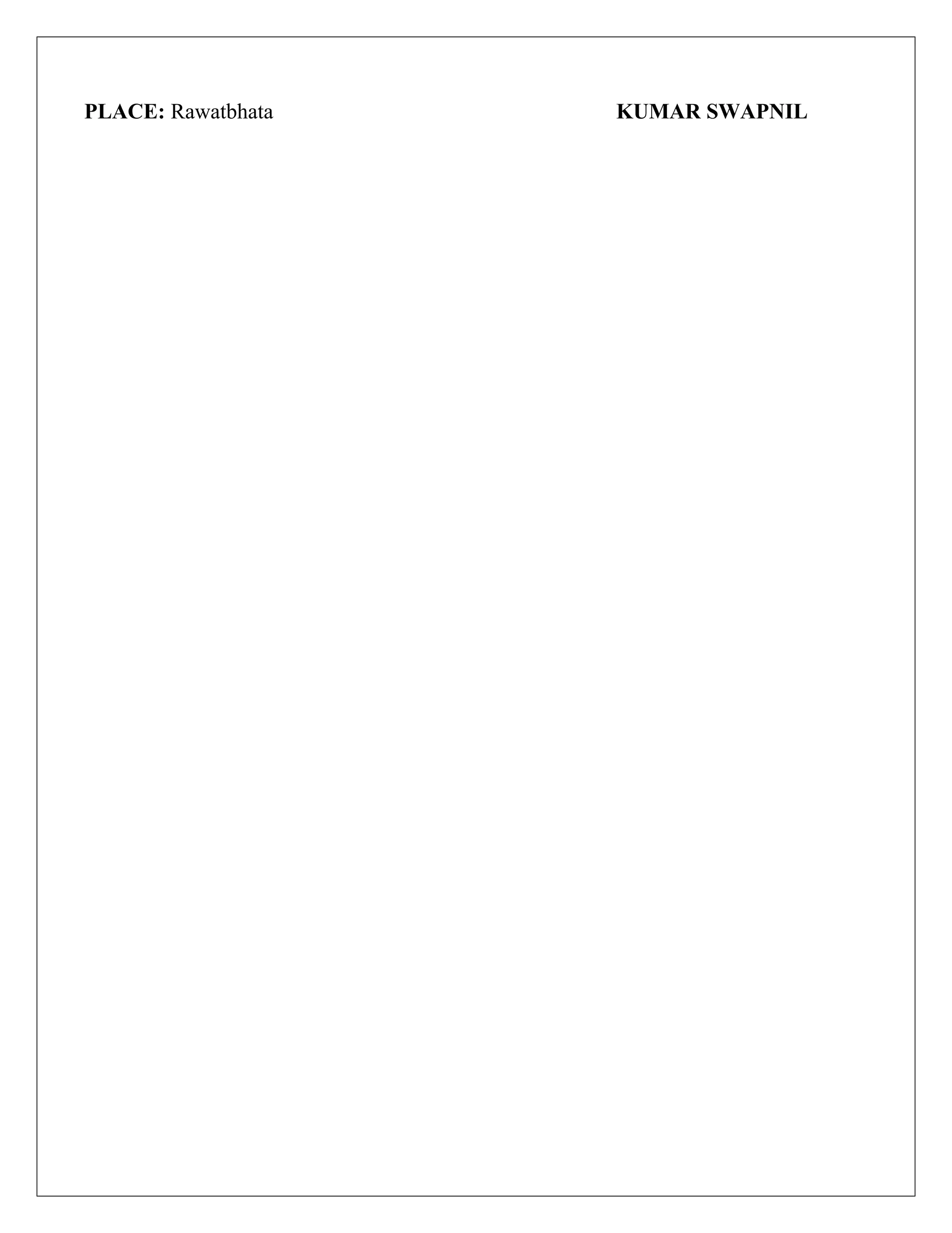 swapnil resume 12(1 | PDF