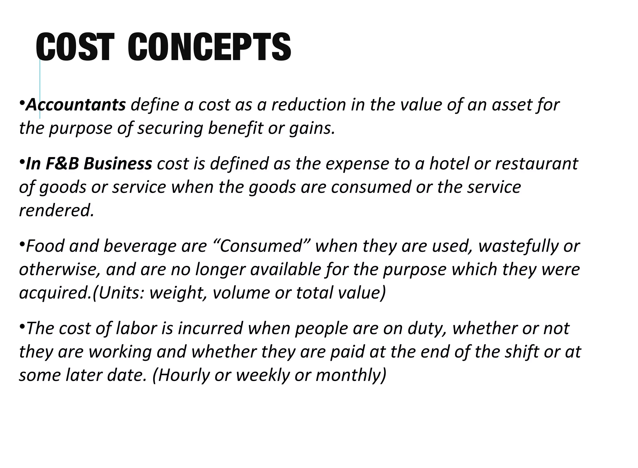 food and bverage cost controls | PPT