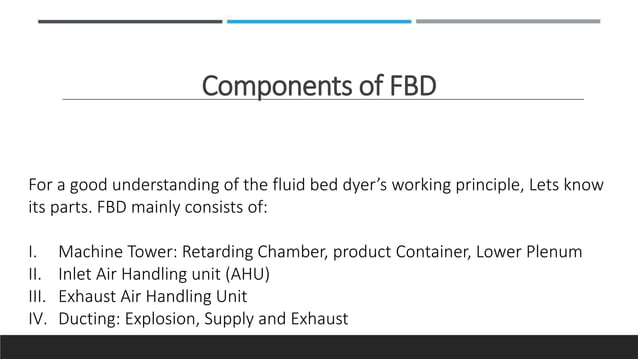 FBD Fluid Bed Dryer | PPSX