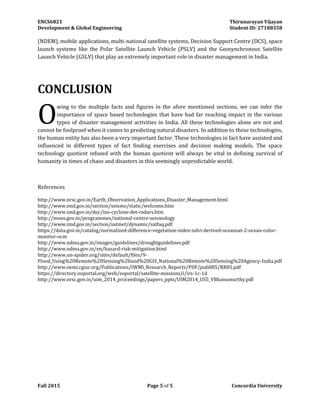 Role_of_Space_Disaster_Management_India | PDF