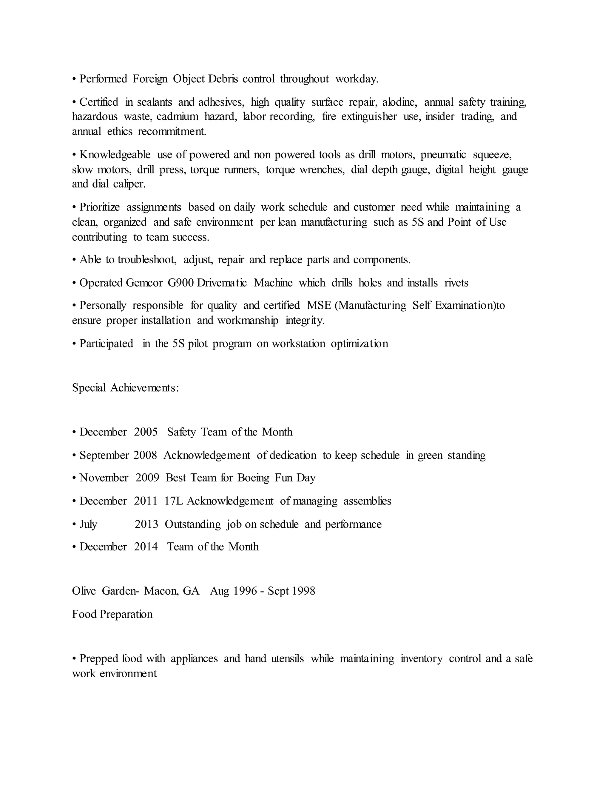 Tyblm resume | DOCX