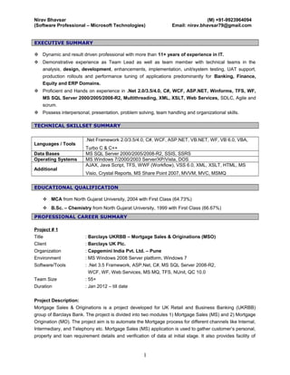 NiravBhavsarResume | PDF