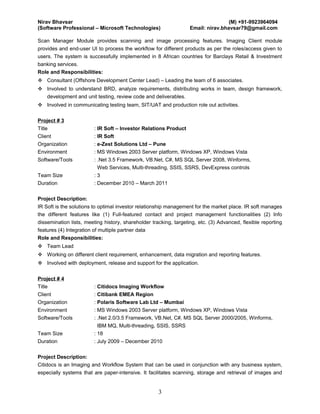 NiravBhavsarResume | PDF