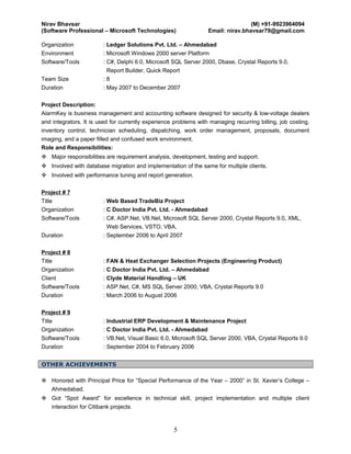 NiravBhavsarResume | PDF