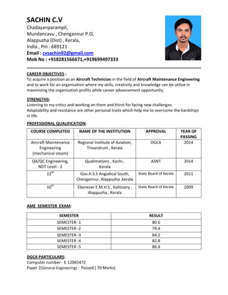 Cover CV Certificates | PDF