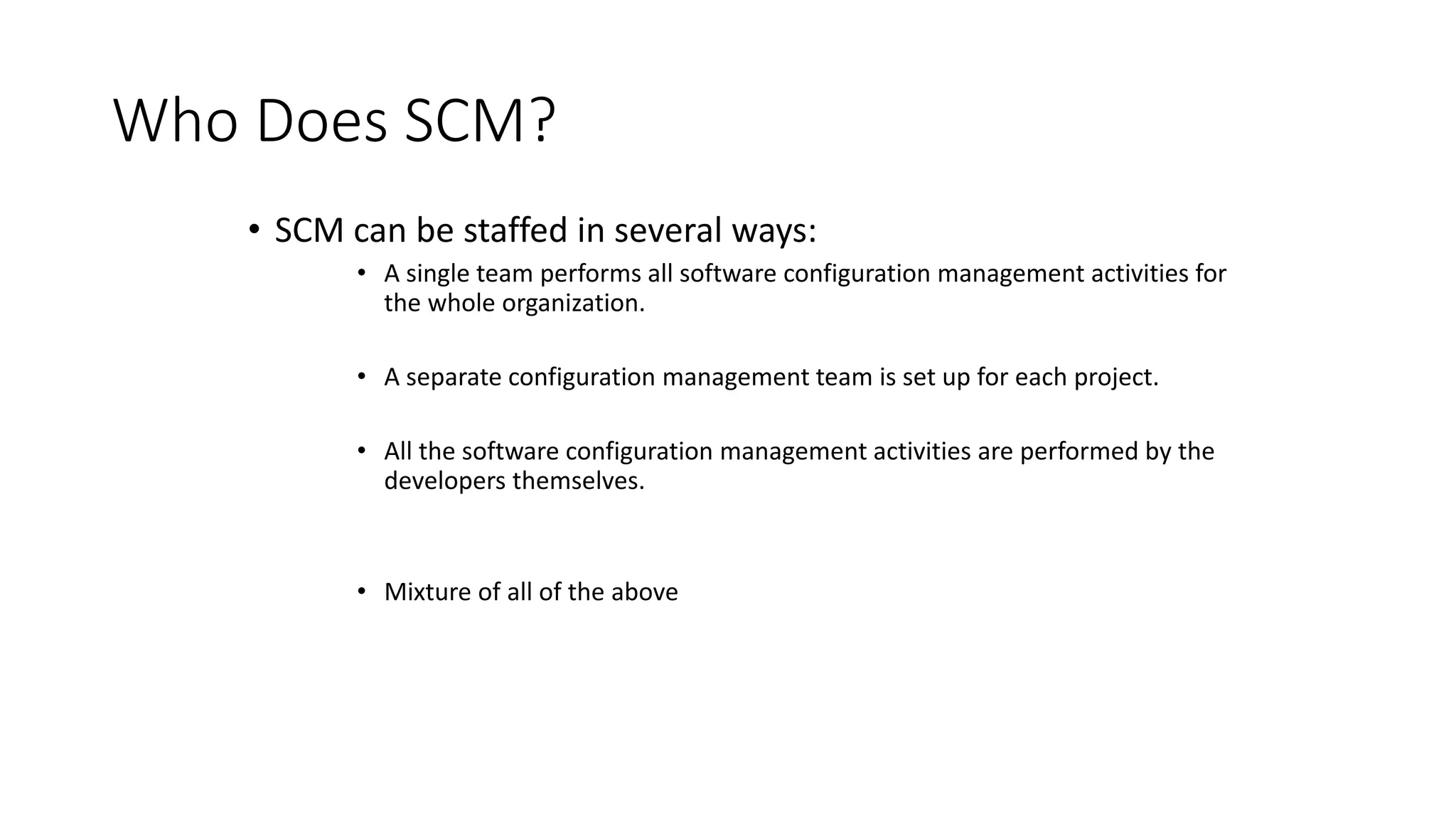Software Configuration Management (SCM) | PPTX