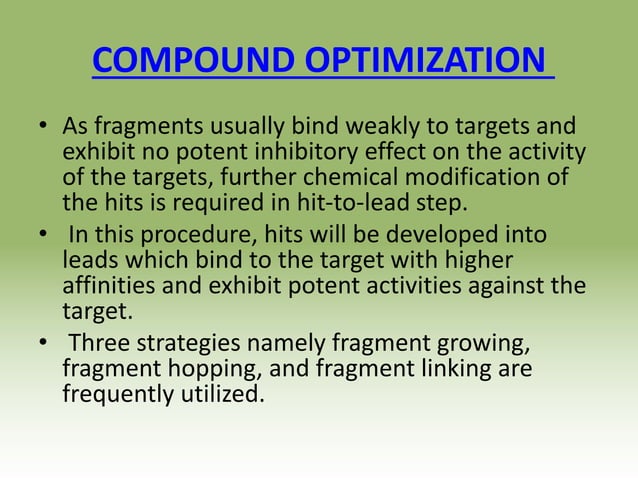 Fragment based drug design: A method for drug discovery and design ...