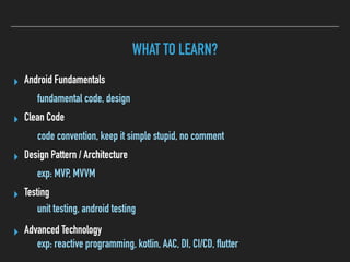 A Journey of Android Engineer in Start-up Culture | PPT