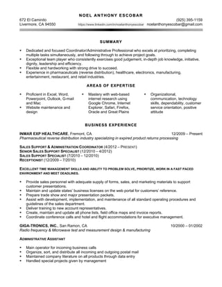 NoelAnthonyEscobarResume2016 | PDF
