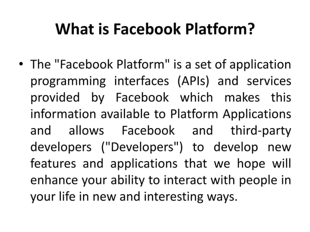Facebook Developer Garage Cyberjaya | PPTX | Web Design and HTML | Internet