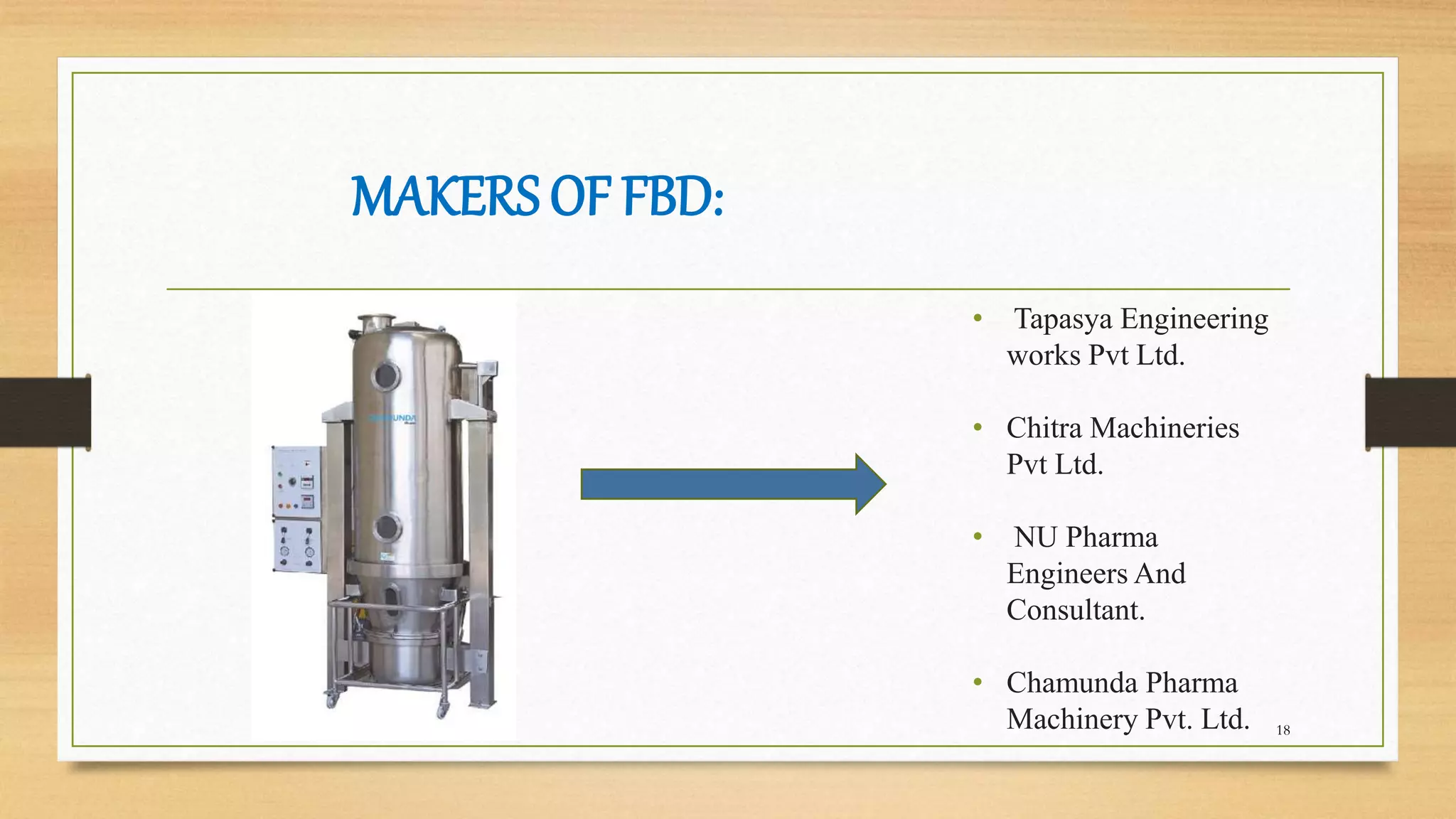 FBD FLUIDIZED BED DRYER | PPTX