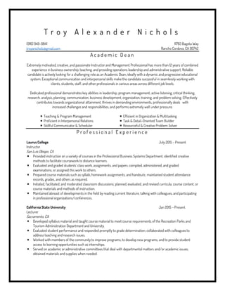 Troy Alexander Nichols Resume | PDF
