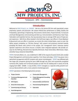 SMWPStatementOfServices | PDF