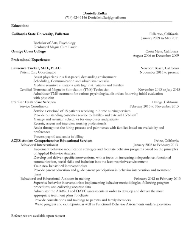 Kulka_Danielle_Resume | PDF