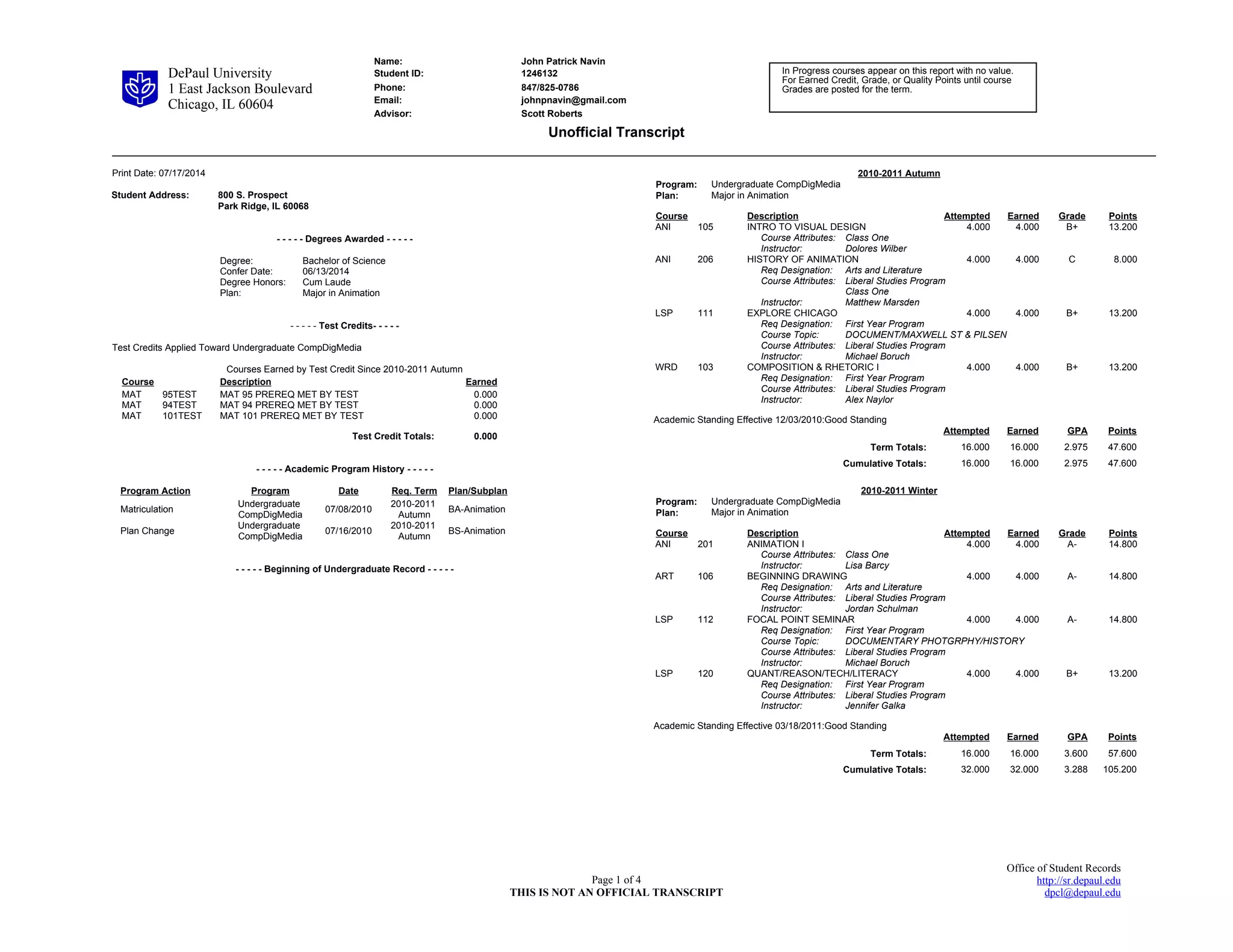 JP Navin Transcript | PDF