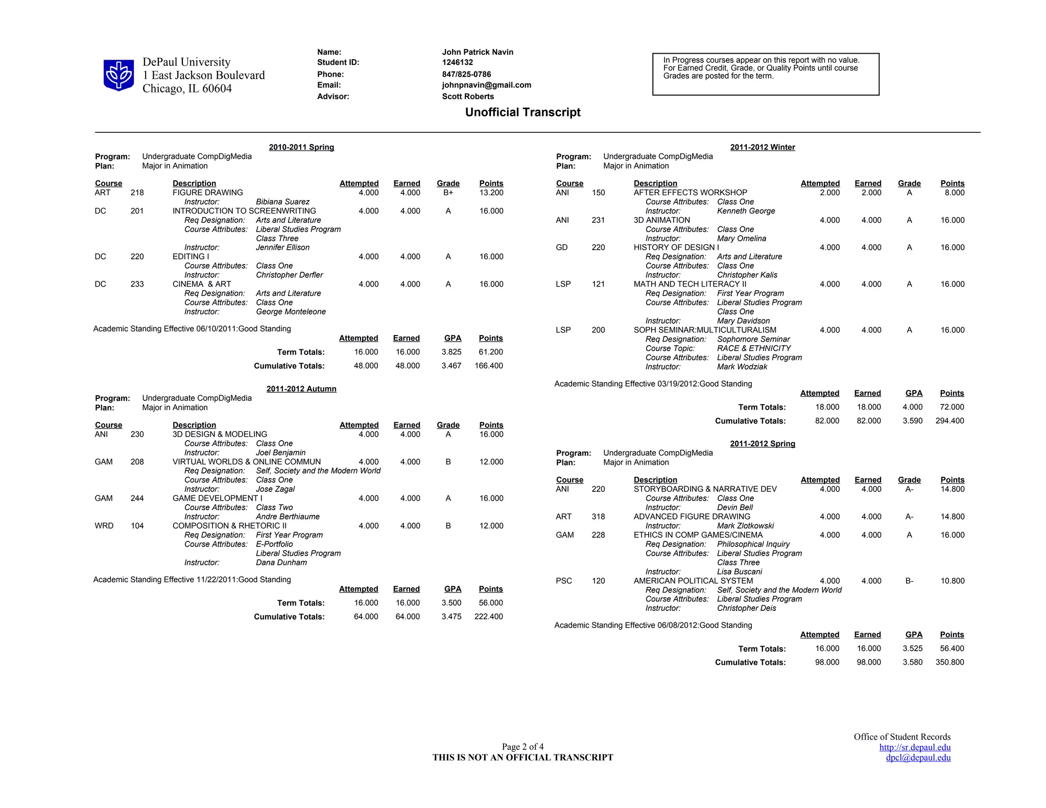 JP Navin Transcript | PDF