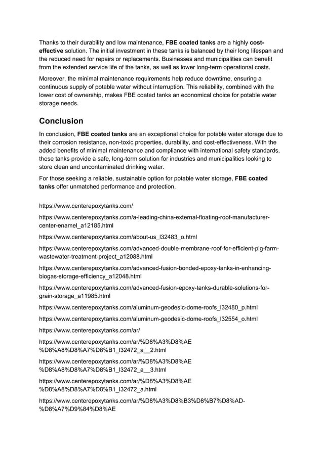 FBE Coated Tanks_ The Ideal Solution for Potable Water Storage.docx