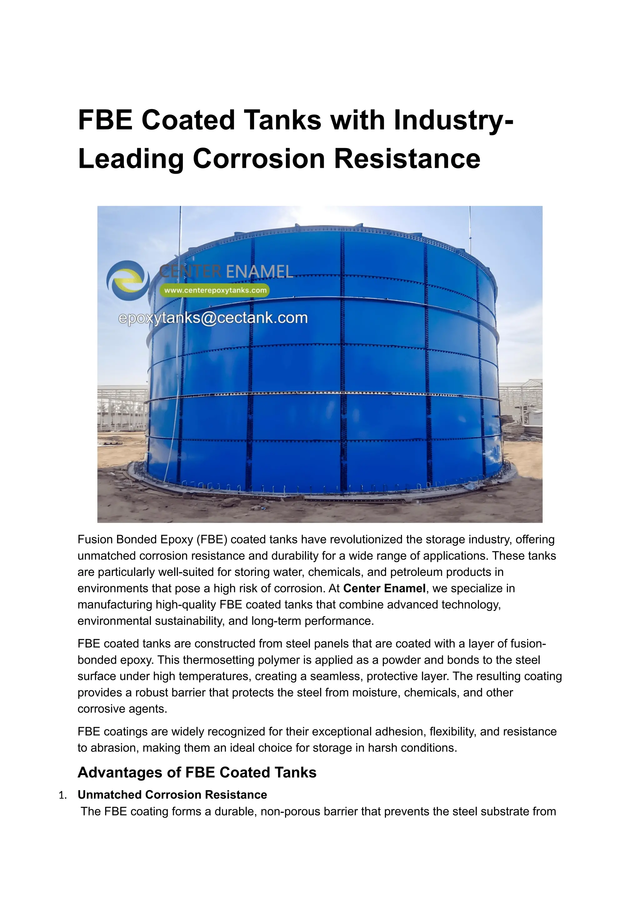 FBE Coated Tanks with Industry-Leading Corrosion Resistance.docx