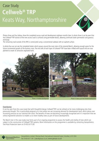 Case Study - Cellweb TRP - Keats Way (Extended CS) | PDF