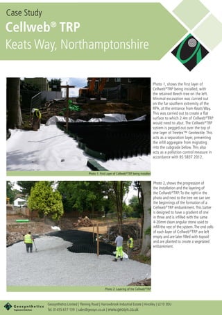 Case Study - Cellweb TRP - Keats Way (Extended CS) | PDF