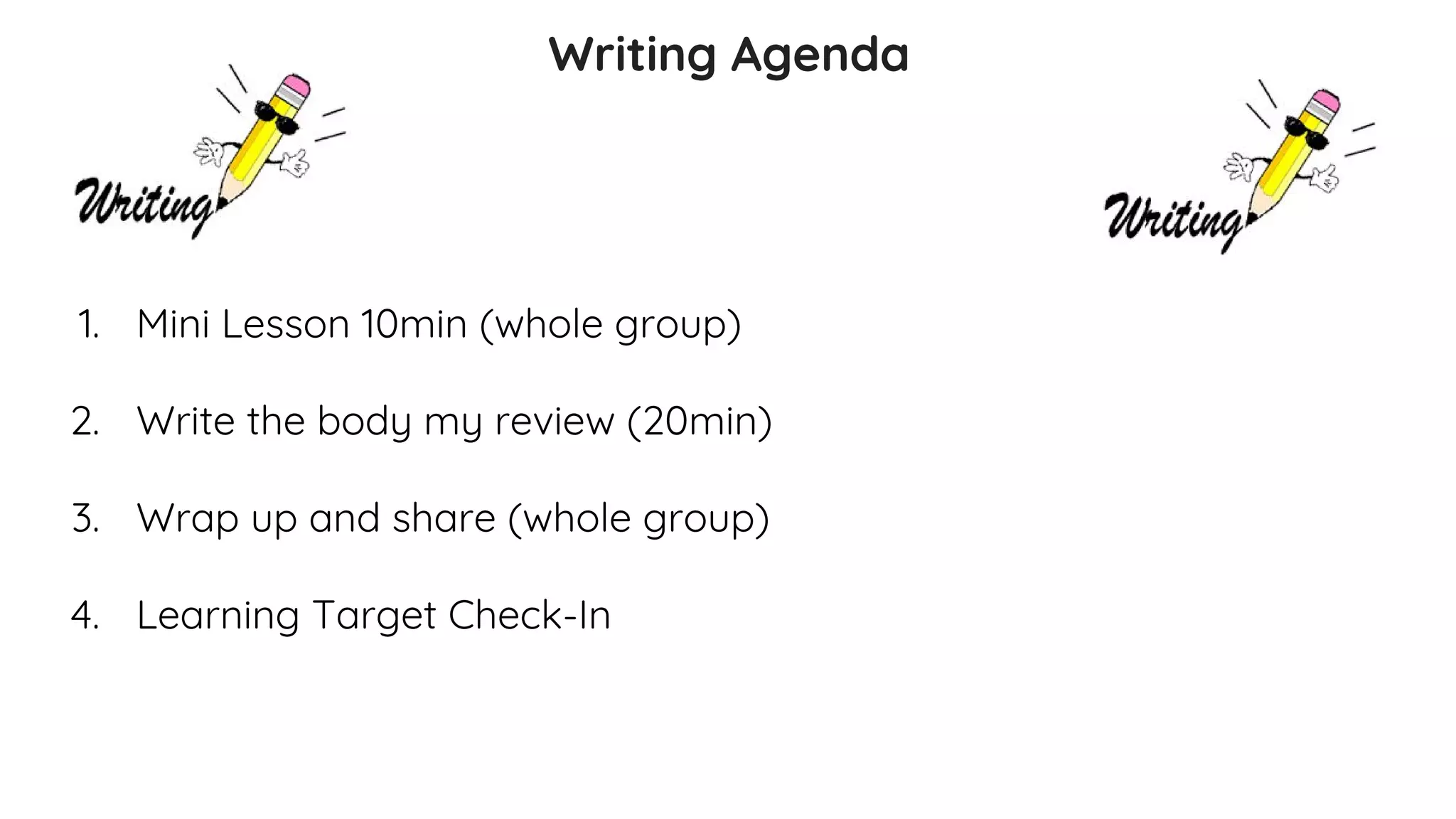 Sample Google Slide Writing Unit | PPT