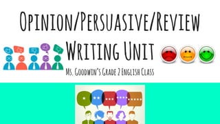 Sample Google Slide Writing Unit | PPT