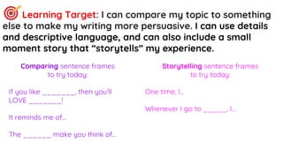 Sample Google Slide Writing Unit | PDF