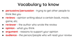 Sample Google Slide Writing Unit | PDF