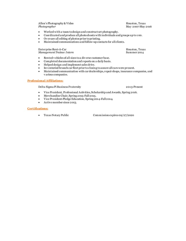 Marquis Allen Resume (October 2016) | PDF