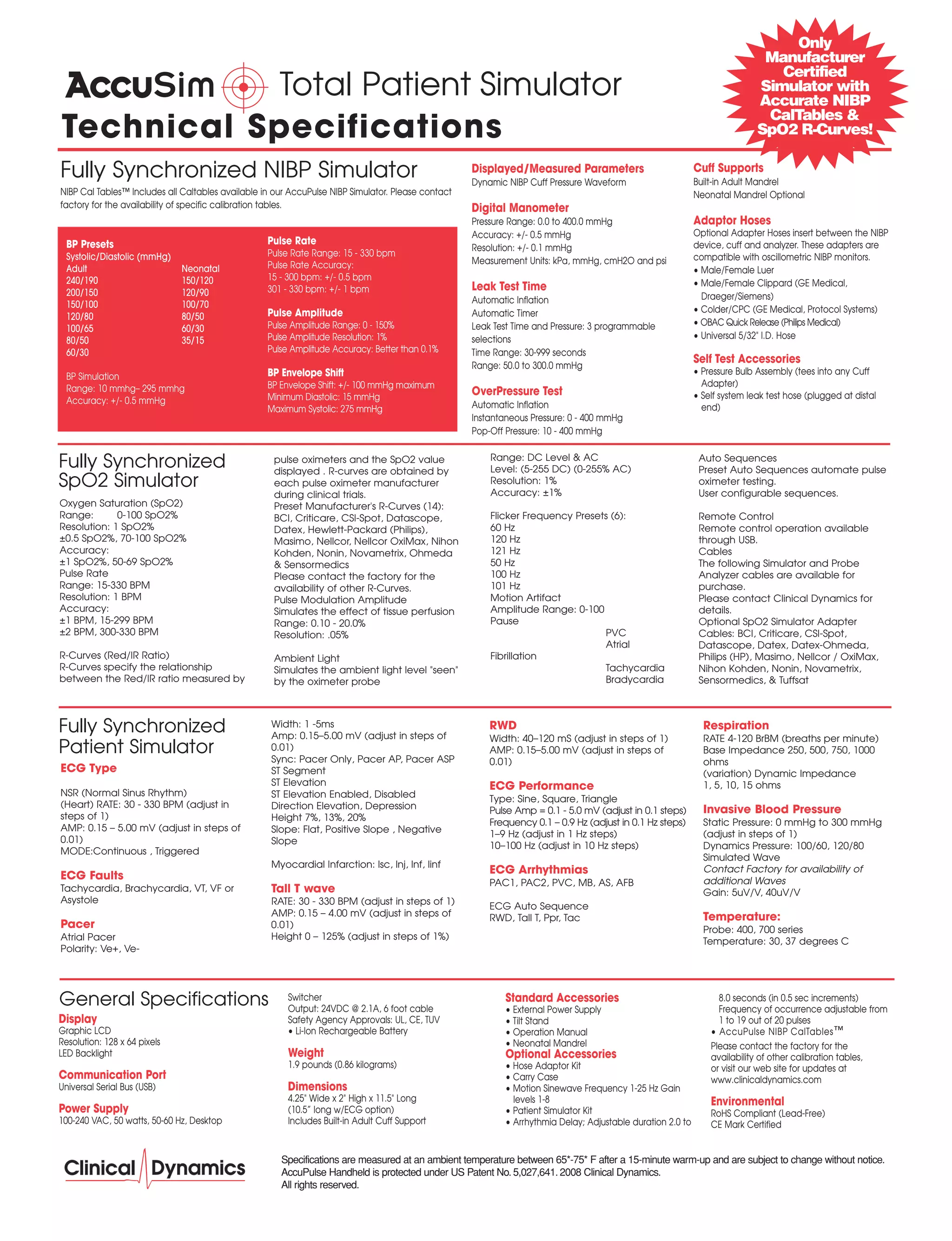 1AccuSimTotalPatientSimulator&DigitalManometer | PDF