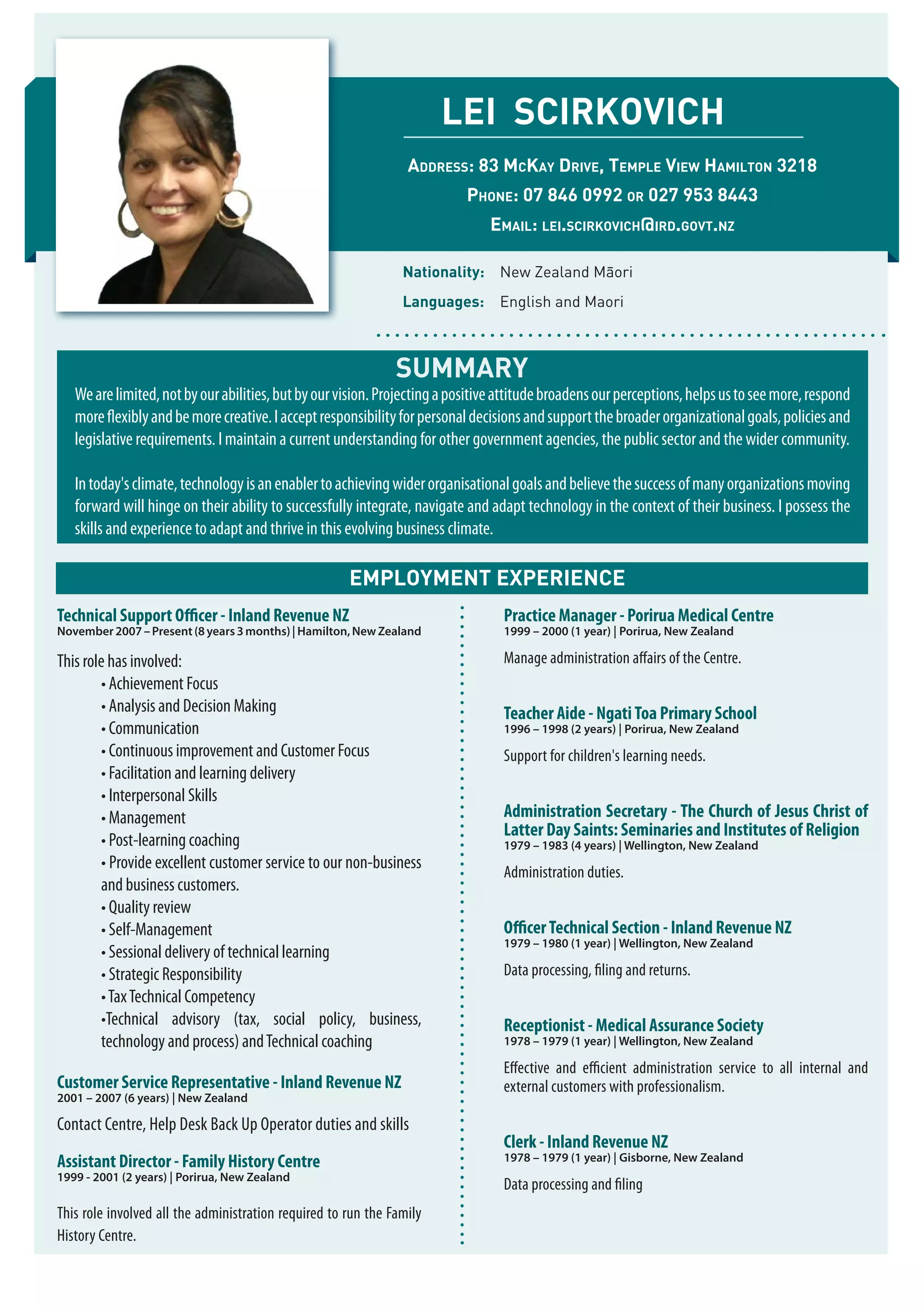 CV-Lei-Scirkovich-Jan2016 | PDF