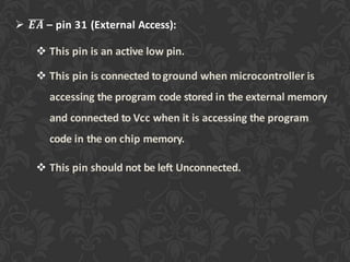 8051 pin description | PPTX