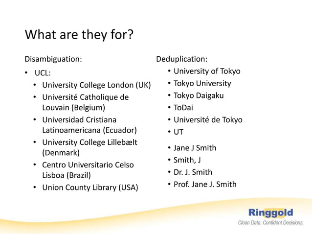 Persistent Identifiers - The 5 Things You Need To Know | PPT