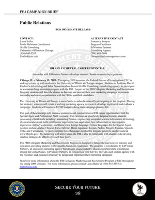 FBI Campaign Booklet | PDF