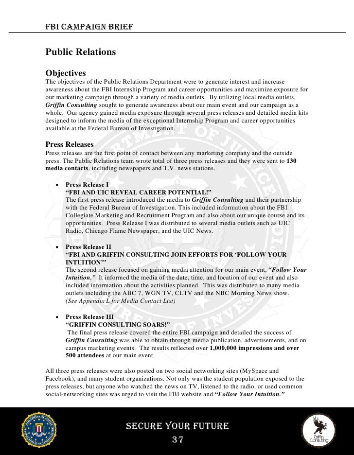 FBI Campaign Booklet