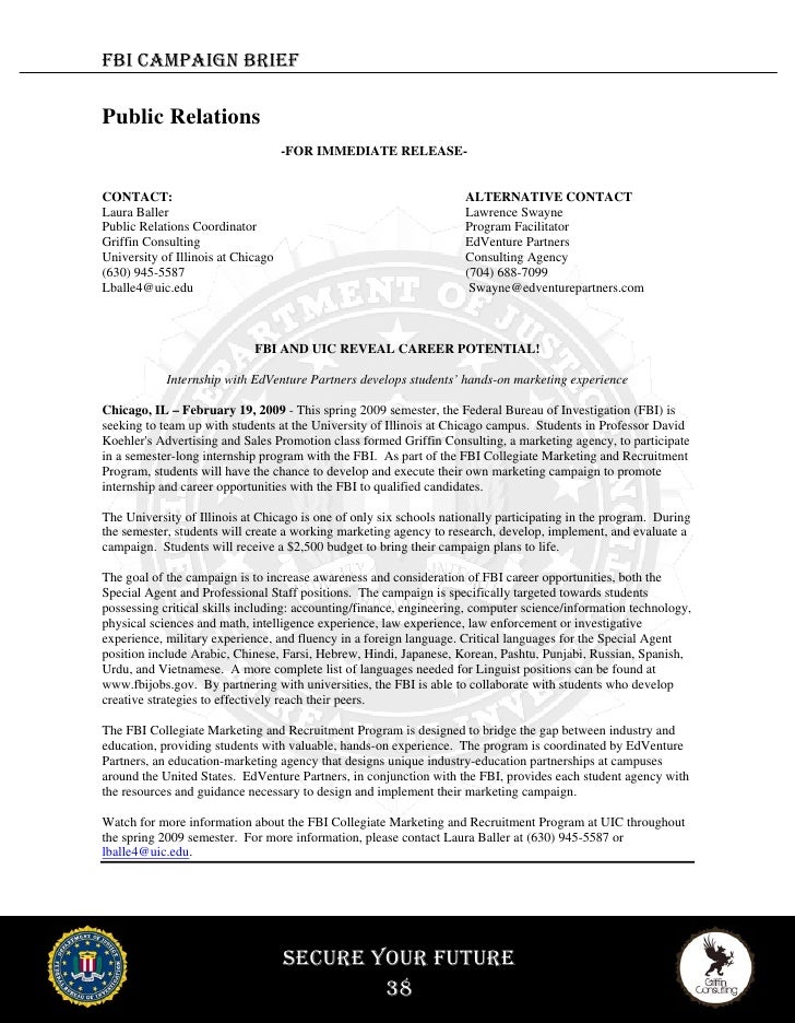 FBI Campaign Booklet