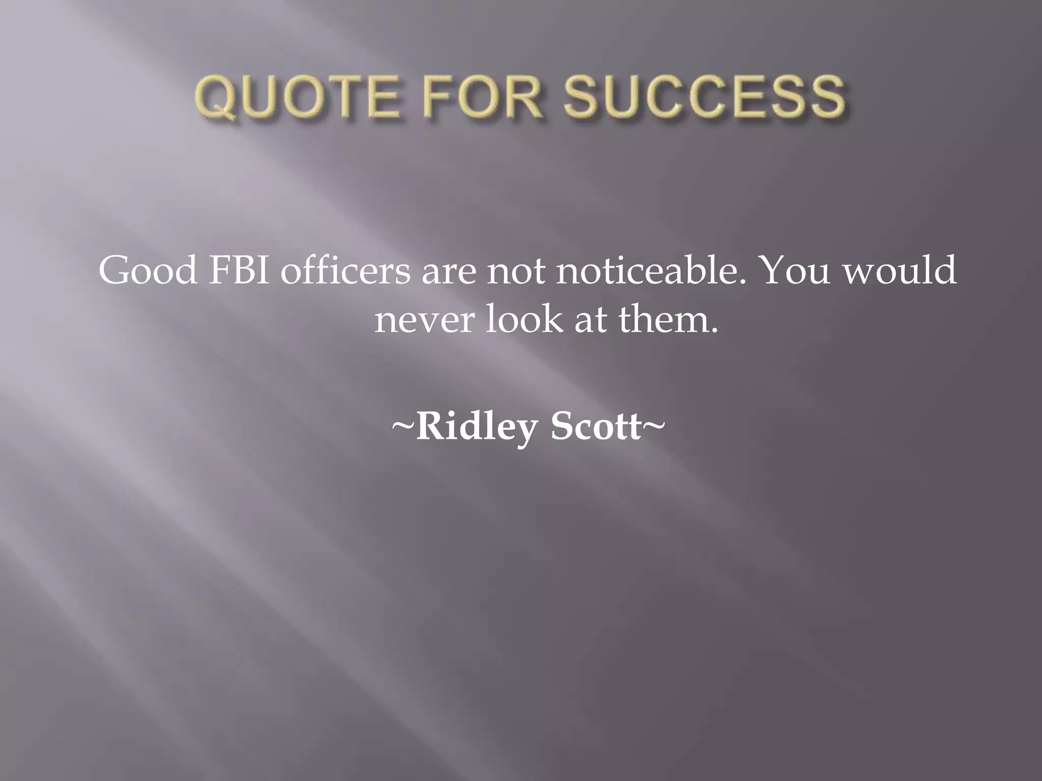 Fbi Agent Powerpoint | PPTX