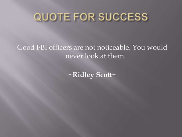 Fbi Agent Powerpoint | PPTX