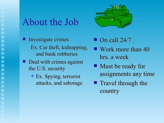 Fbi Agent Power Point | PPT | Crime & Harmful Acts to Individuals ...