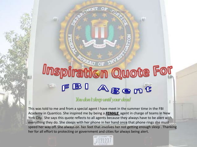 FBI Agent powerpoint | PPT