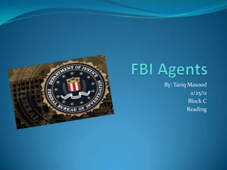 Fbi agent power point presentation | PPTX