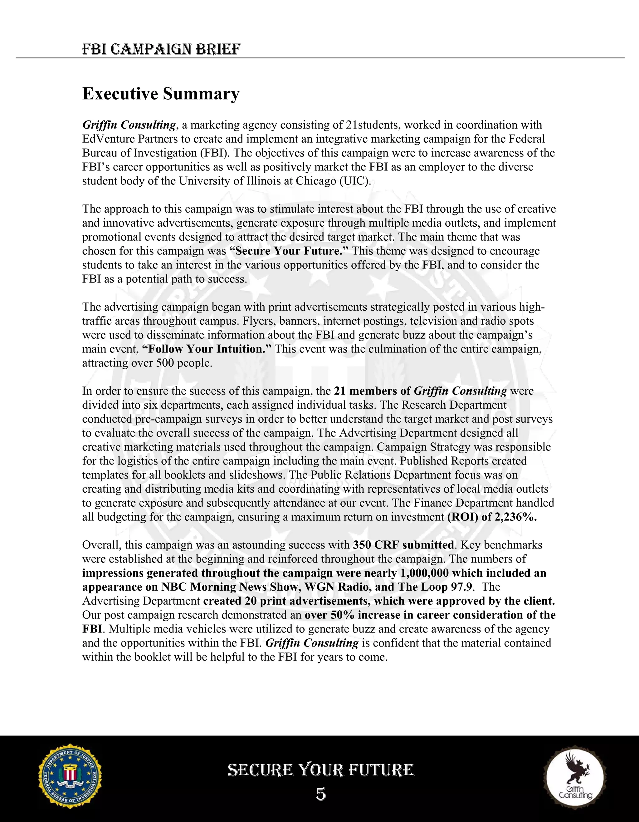 FBI Campaign booklet | PDF