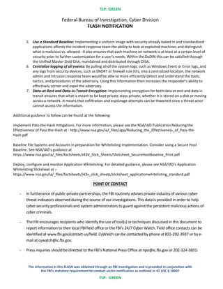 Fbi cyber division bulletin on tools reportedly used by opm hackers | PDF