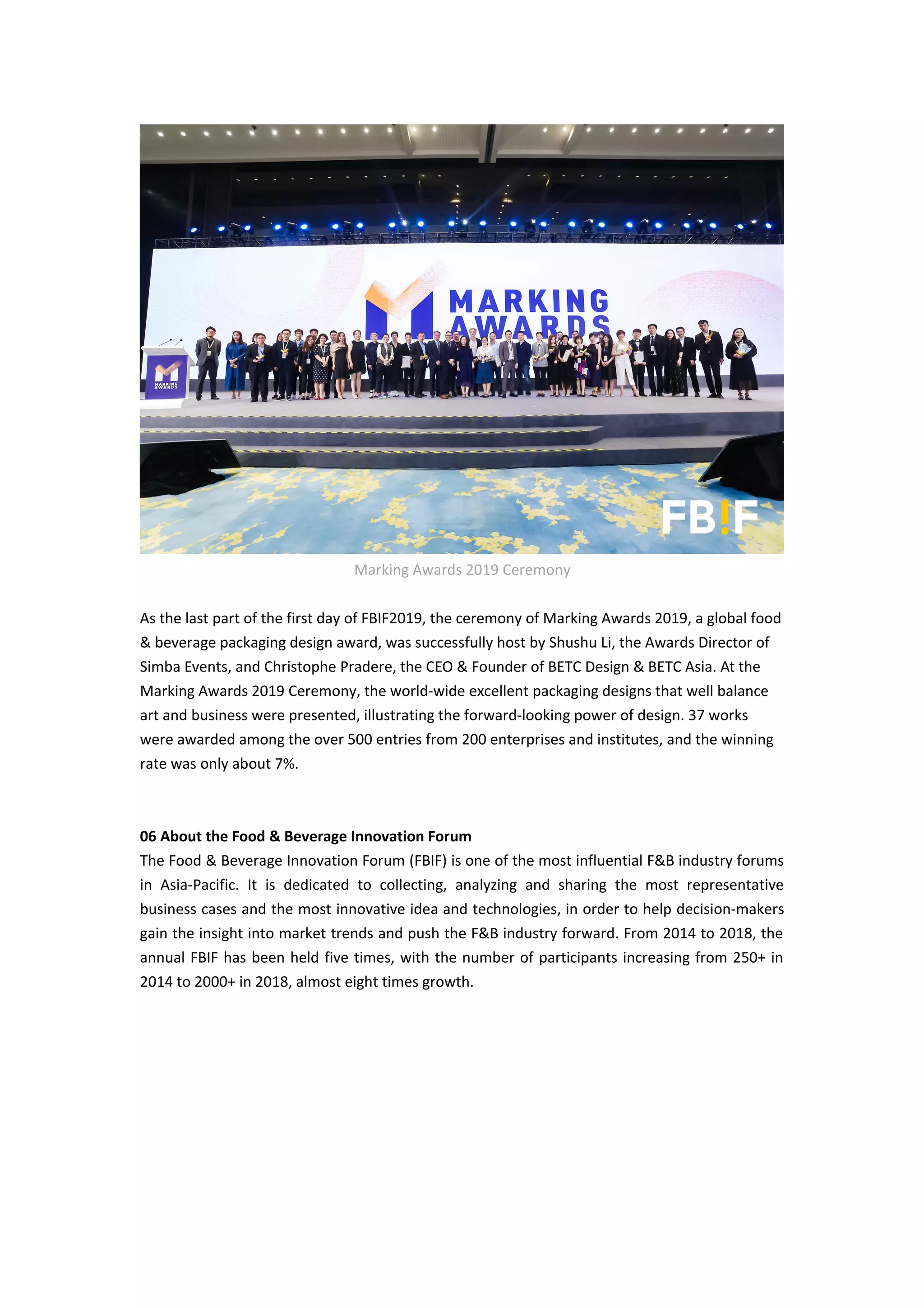 FBIF 2019 successfully held in Hangzhou | PDF