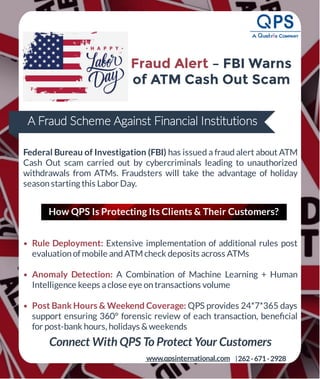 FBI Warns Rising ATM Cash Out Scam - Fraud Alert! | PDF