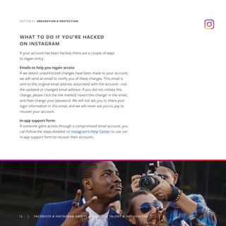 Facebook & Instagram Safety Guide | PDF | Social Networking | Internet
