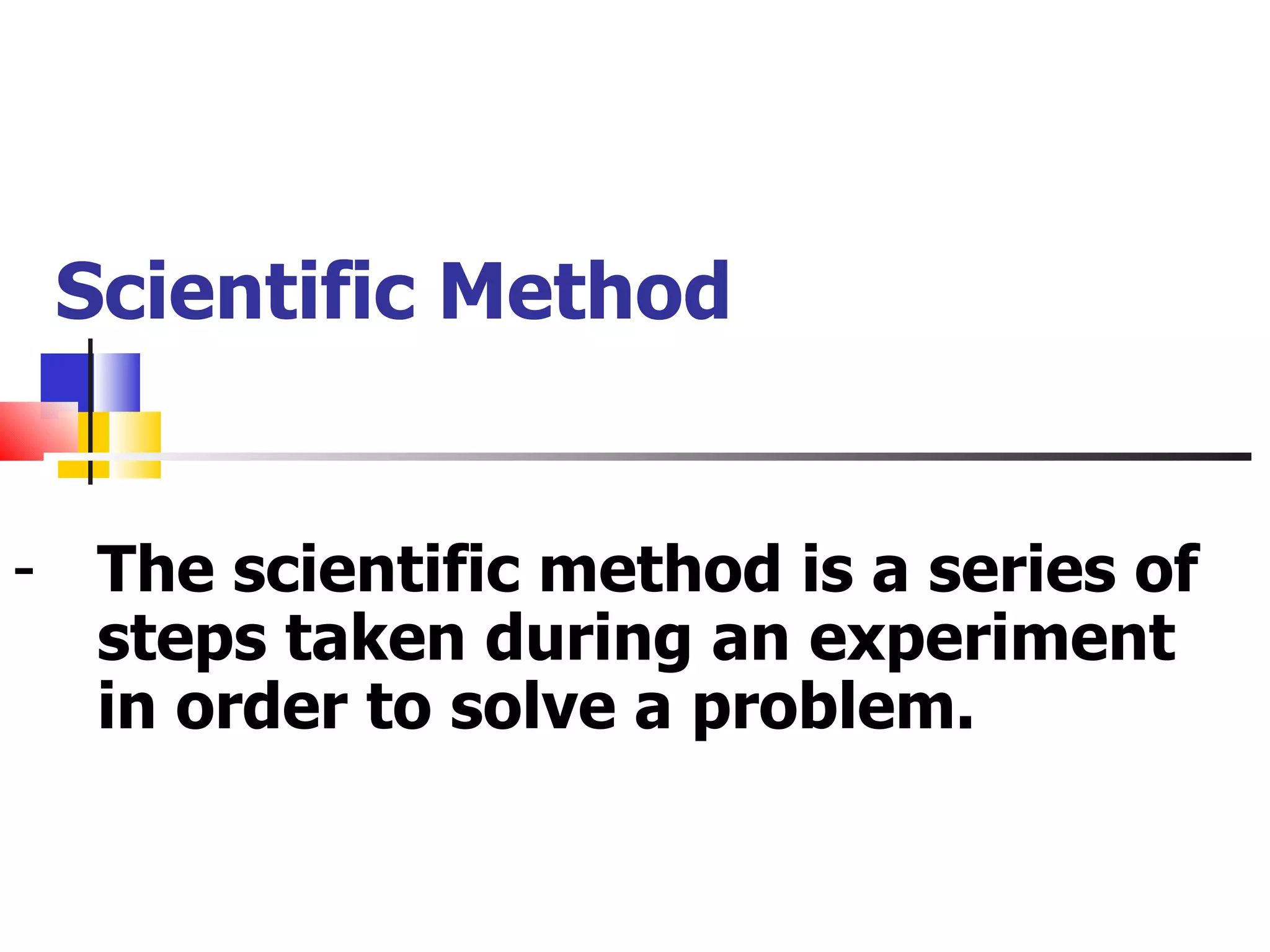 Biology Scientific Method | PPT