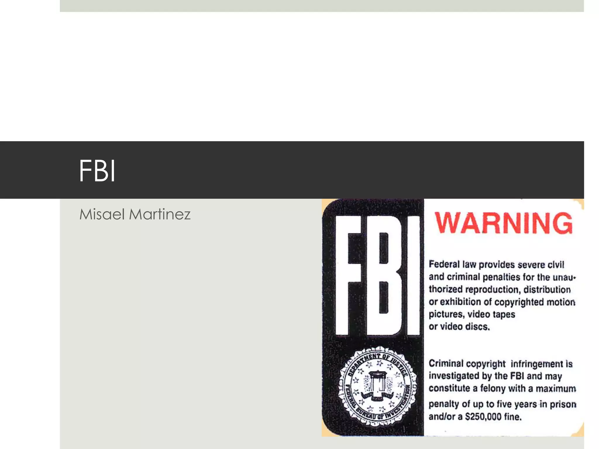 Fbi powerpoint | PPTX